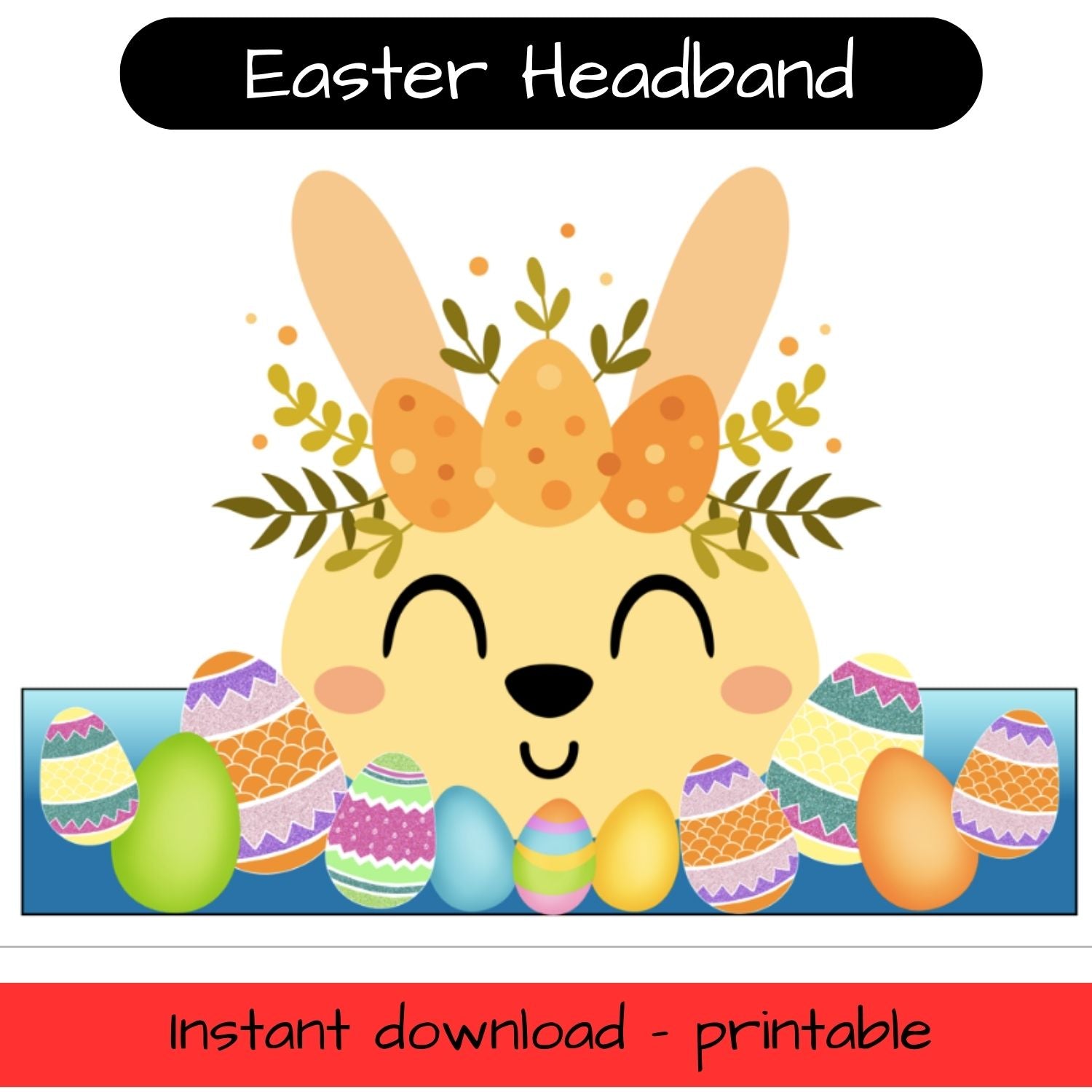Easter bunny ears / paper crown – Kiss My Patootie