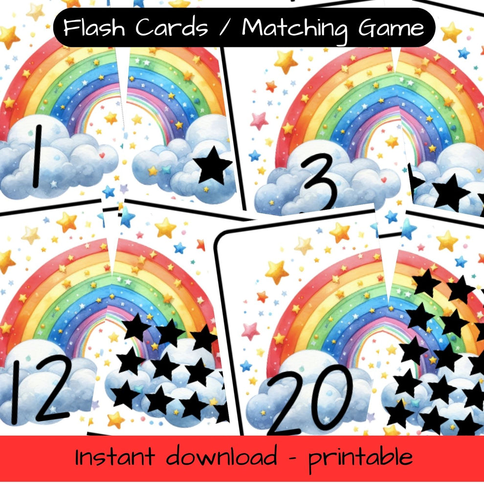 Printable Numbers activity - 1 to 20, matching game – Kiss My Patootie