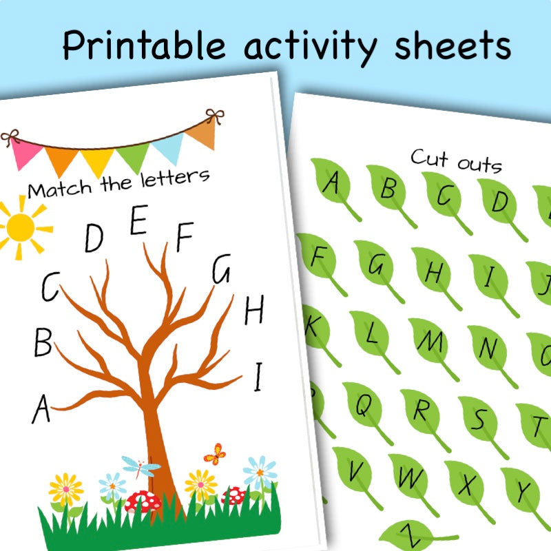 Printable Woodland Animal activity sheets - alphabet – Kiss My Patootie